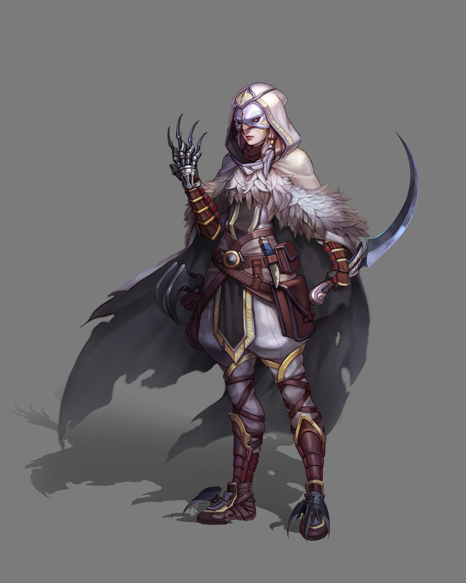 ArtStation - Owl Assassin (with Process + Character sheet)