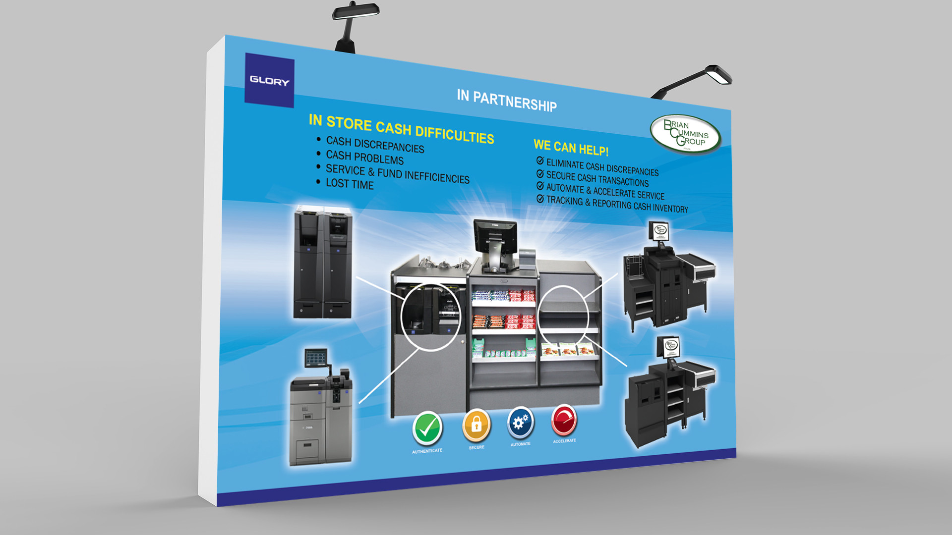 Kim Moro - Booth Wall backdrops for BCG Australia