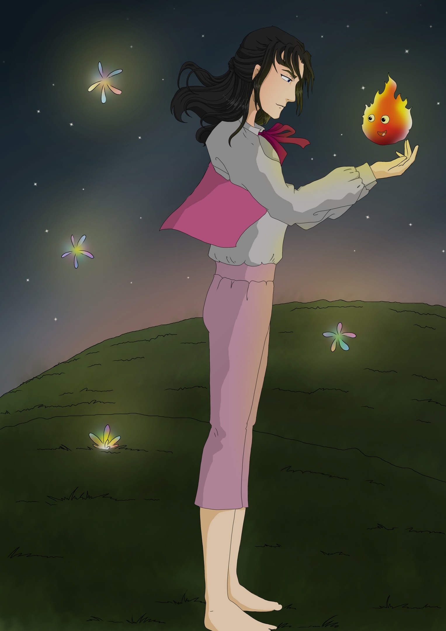 ArtStation - Тетсуо. Кроссовер на Ходячий замок Хоула.