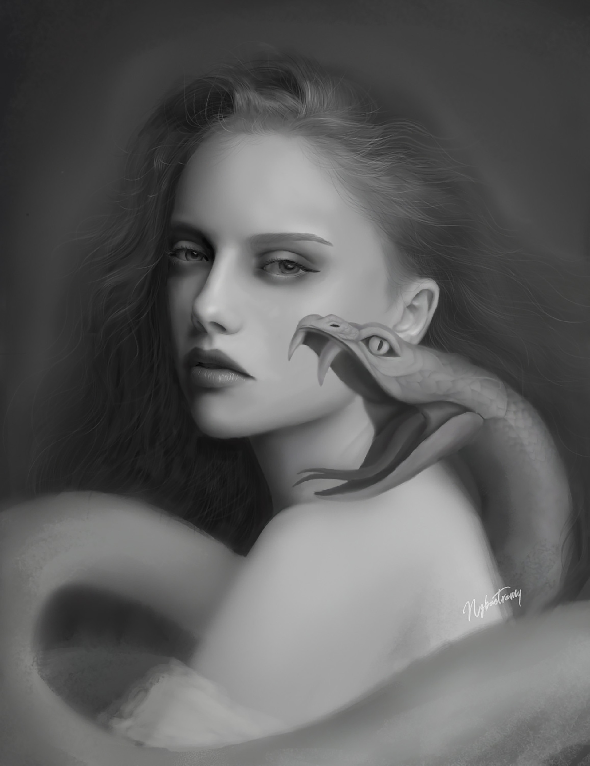 ArtStation - QUEEN OF SNAKE