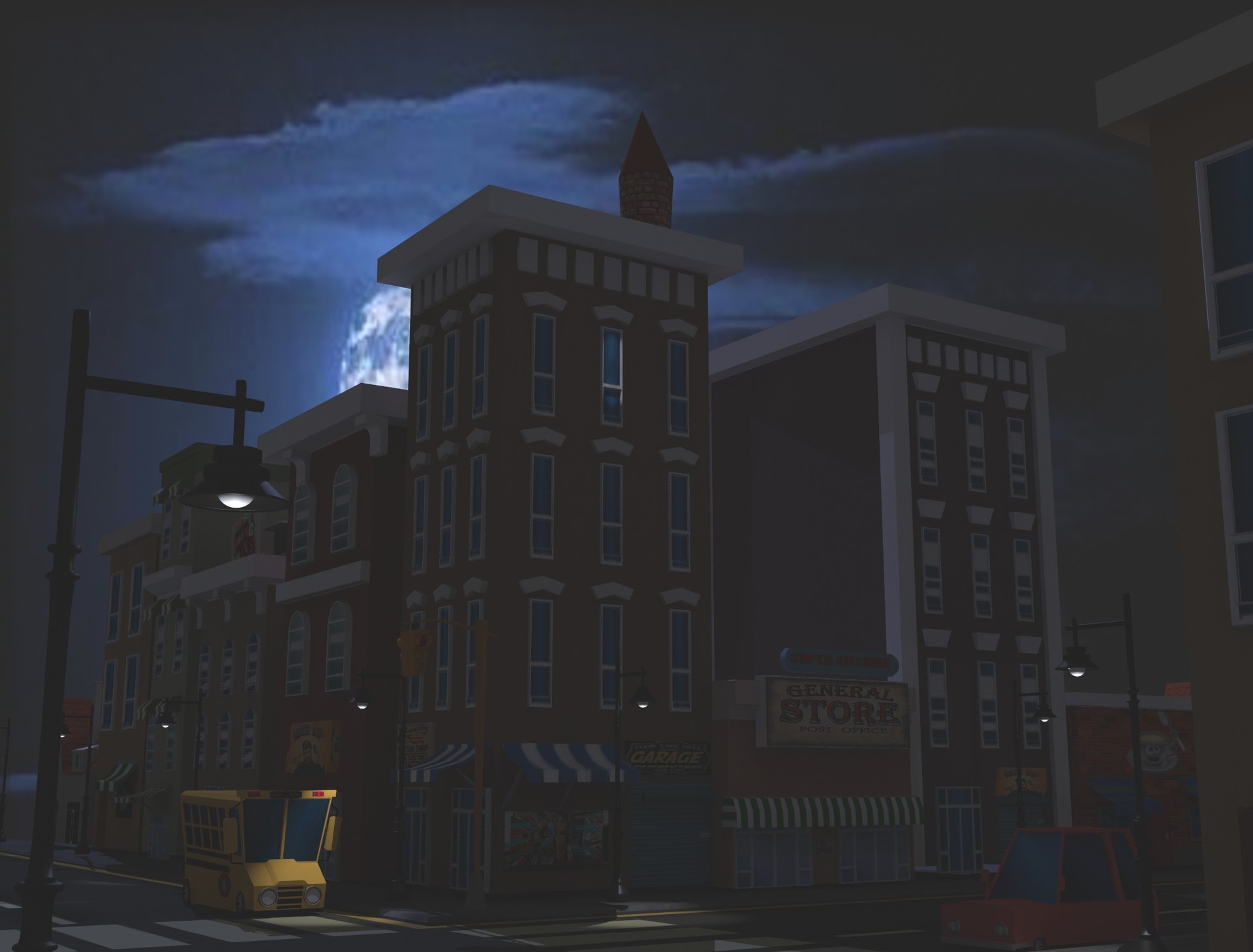 ArtStation - Night CITY view