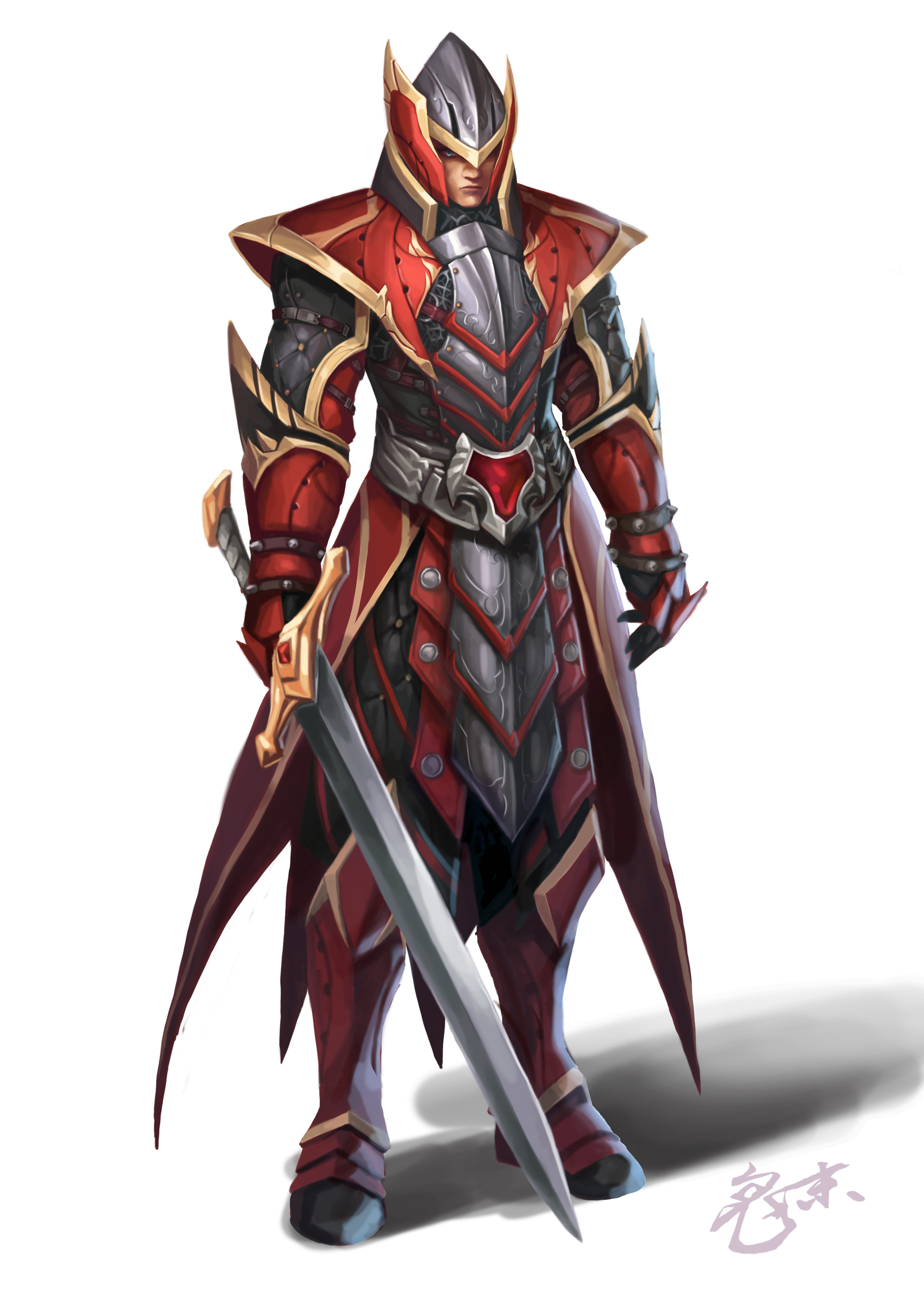 ArtStation - Dragon Swordman