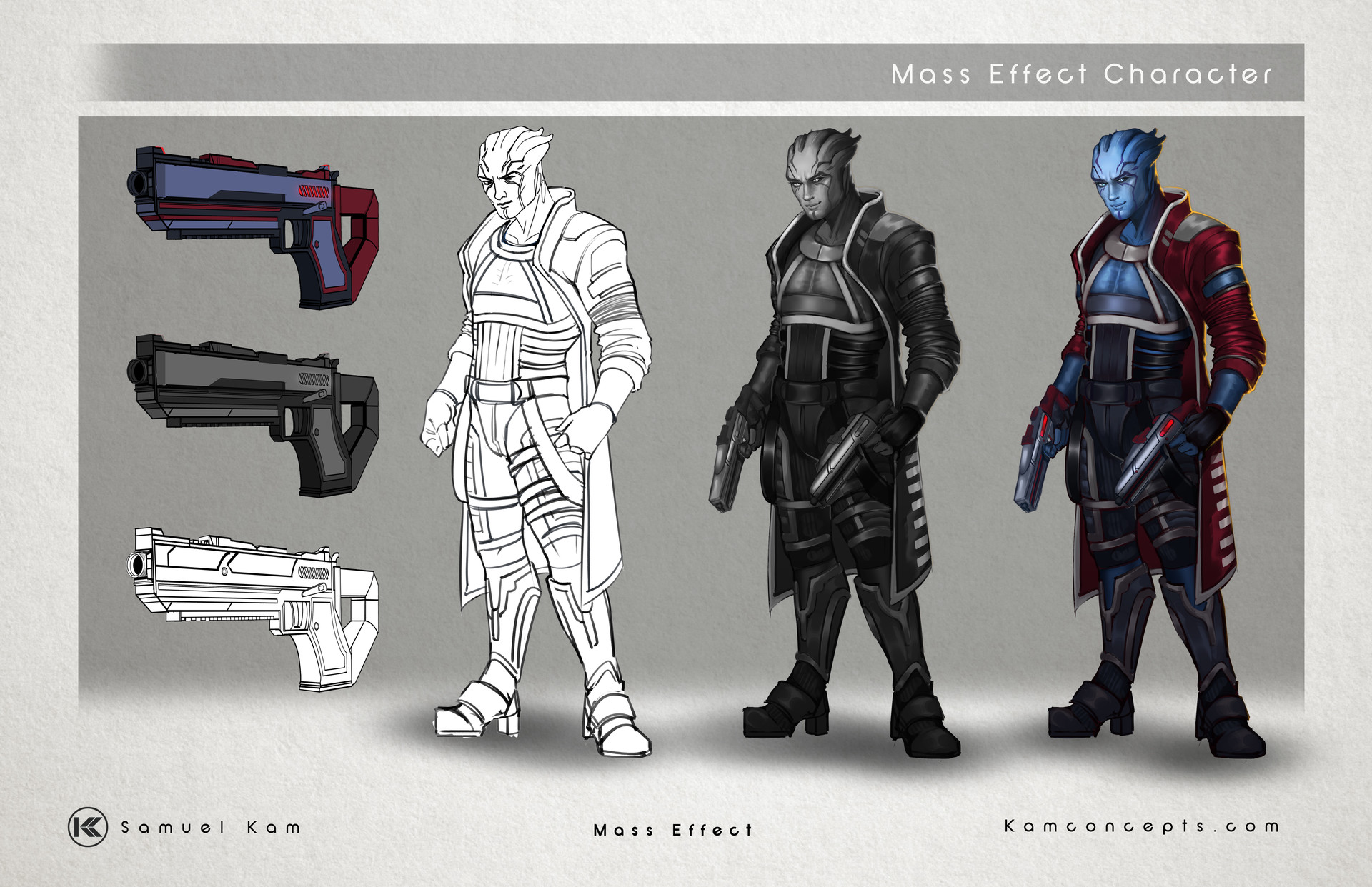Mass Effect Asari Concept Art