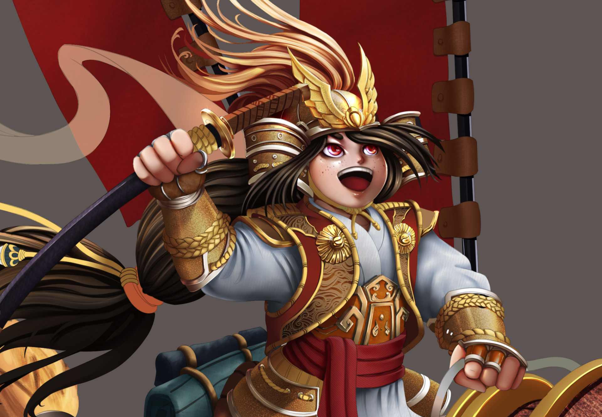 ArtStation - Tiger Samurai Boy