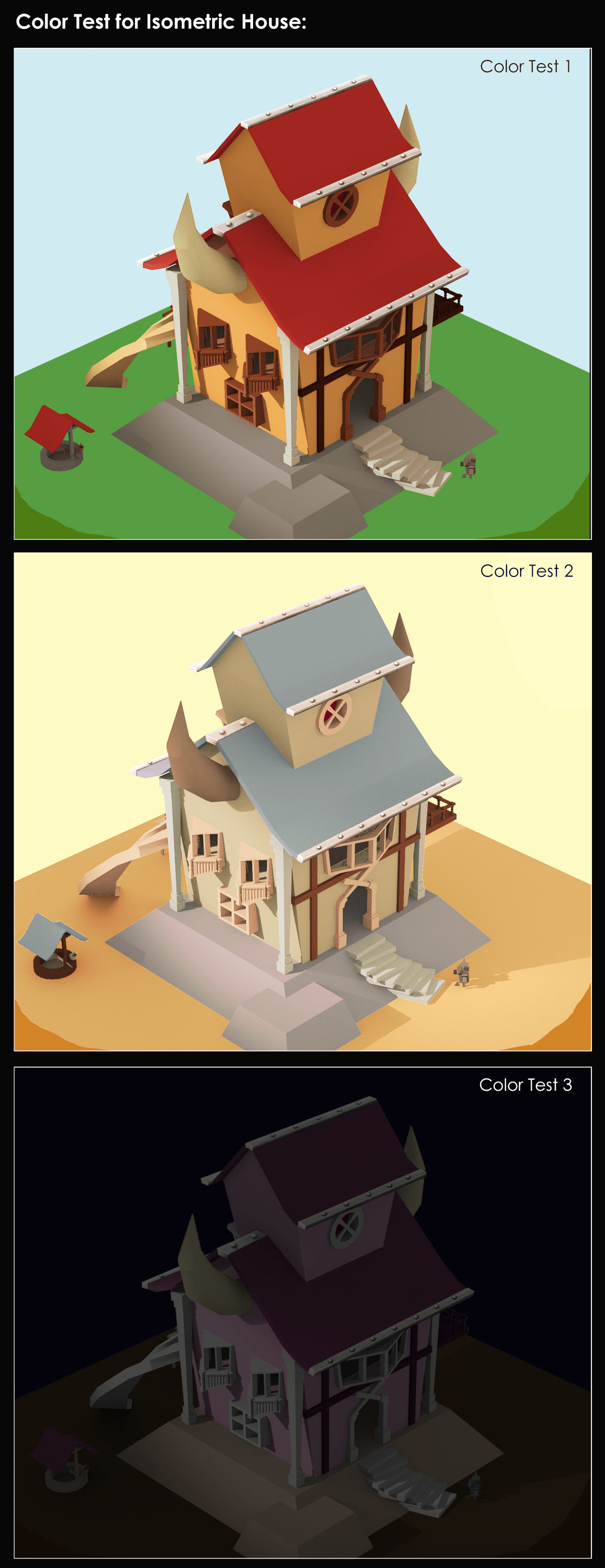 ArtStation - Isometric House Painting