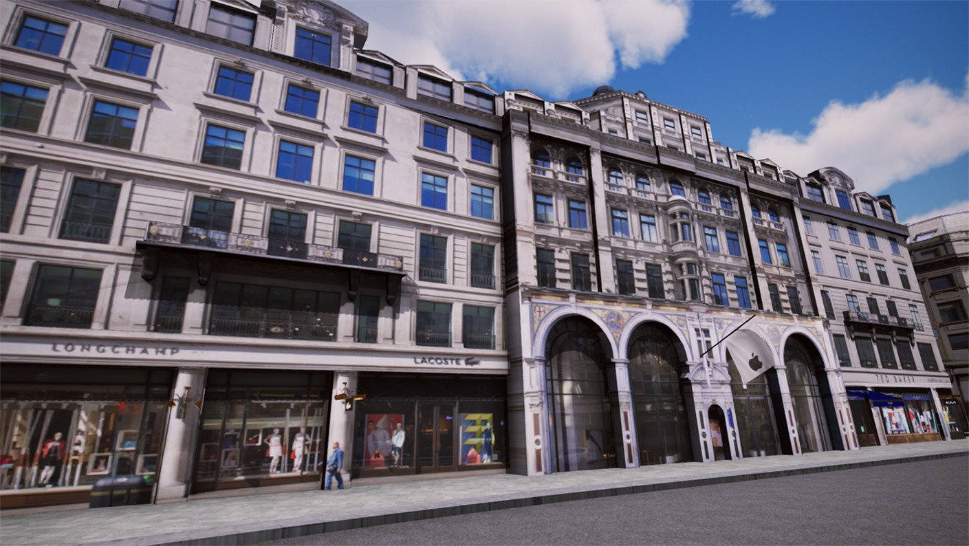 ArtStation - Exterior Regent street Modeling