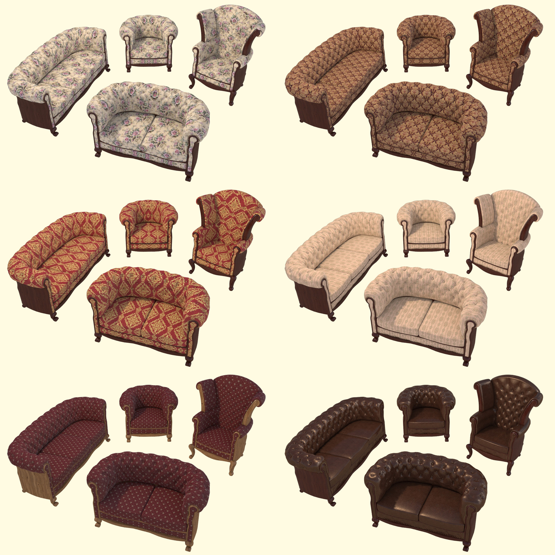 ArtStation - Sofa set