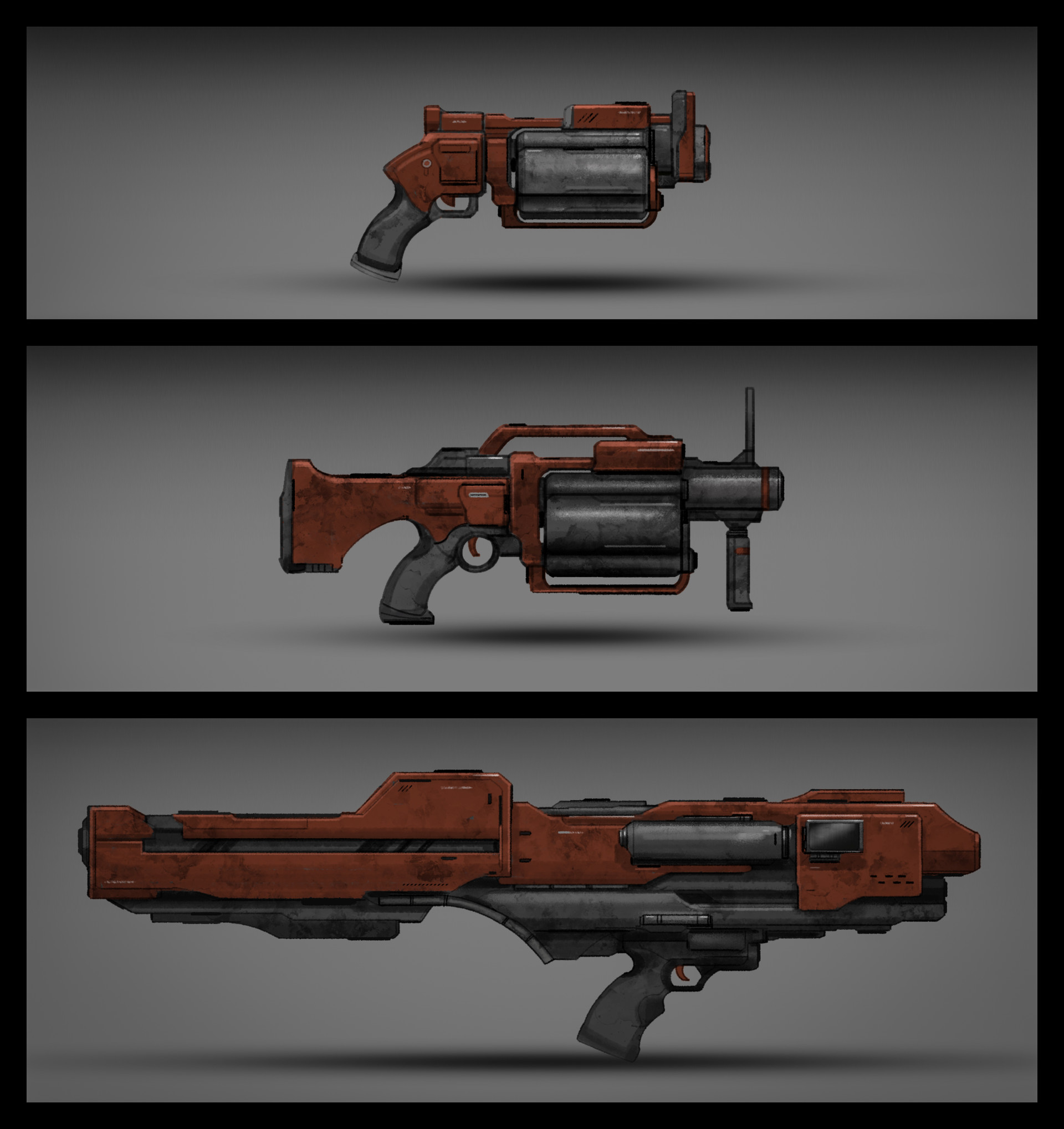 ArtStation - Rockets and Mayhem_Weapon Design_Launchers