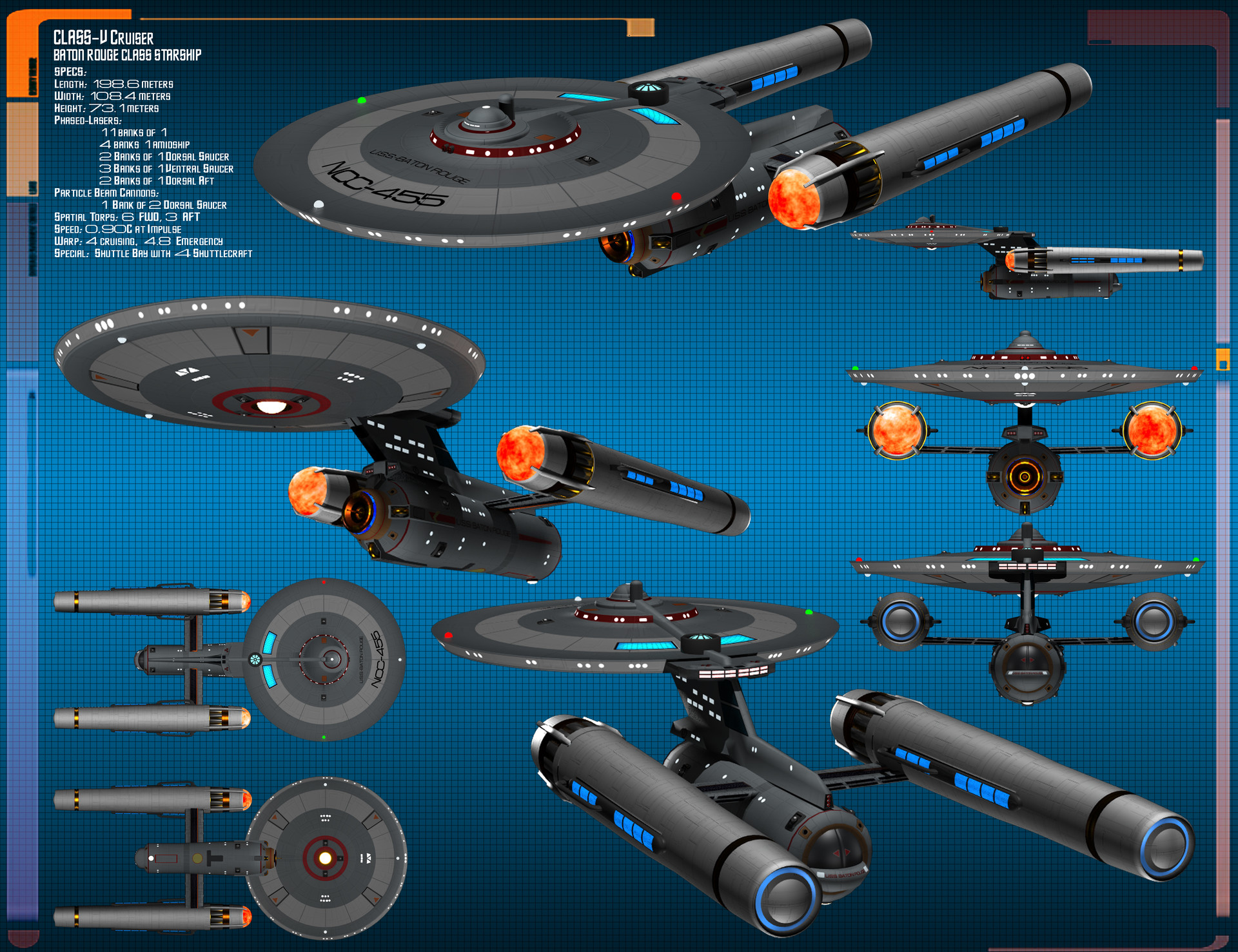 Kodai Okuda - USS Baton Rouge Class cruiser
