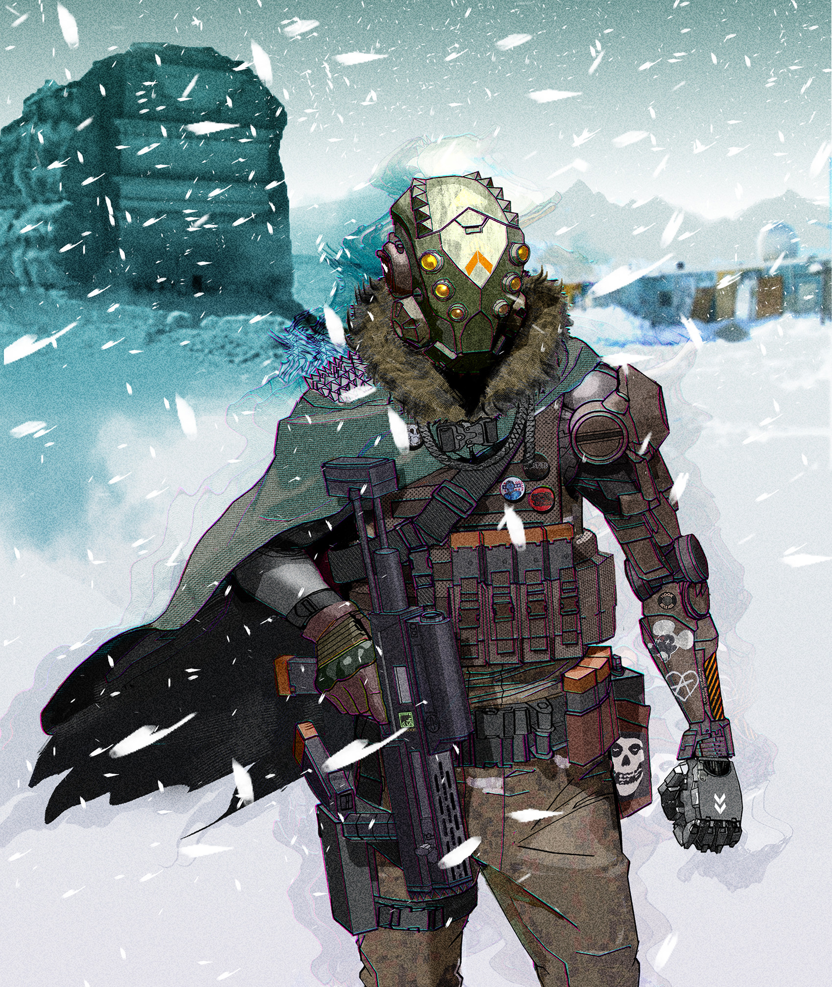 futuristic hunter concept