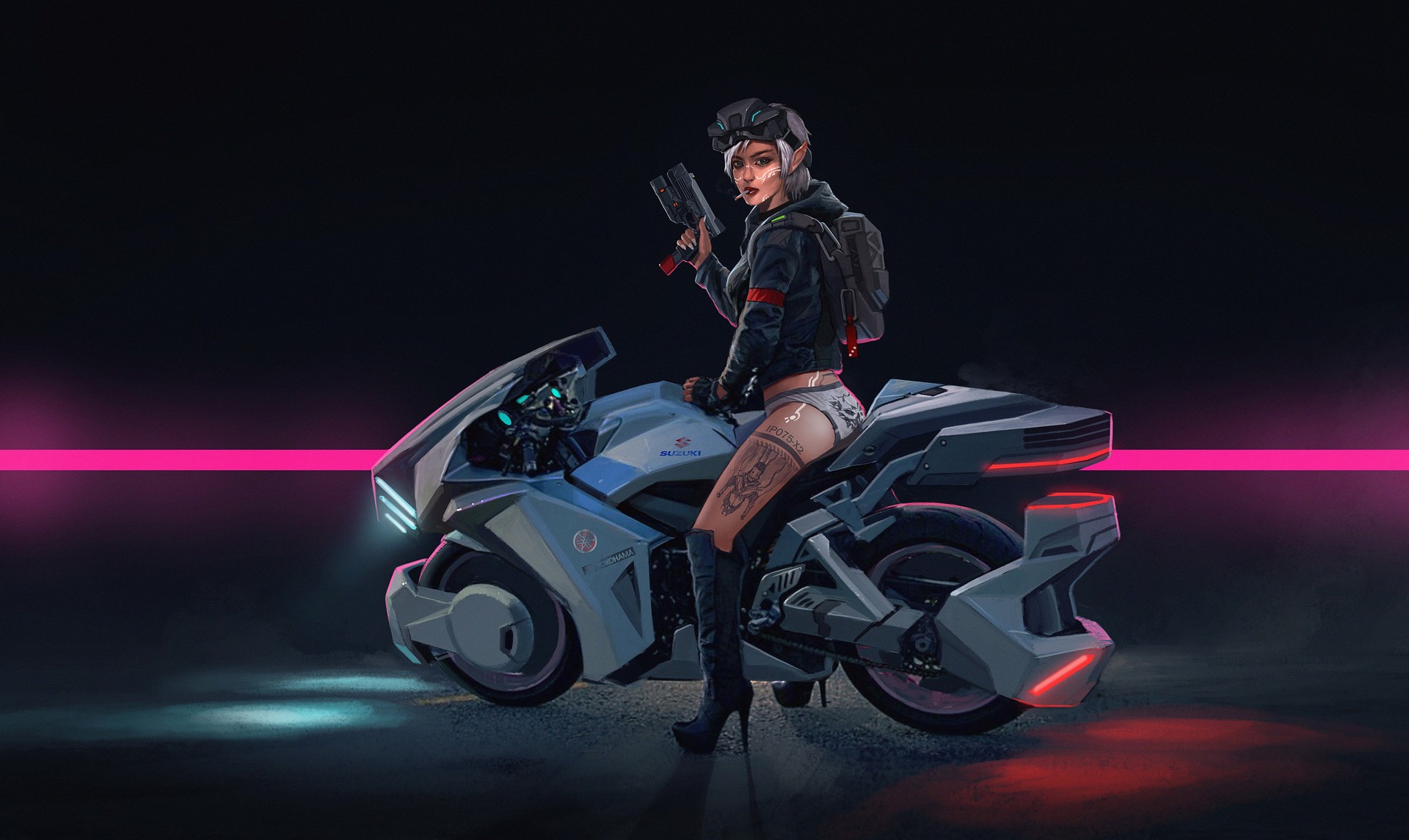 ArtStation - Cyberpunk Elf Rider