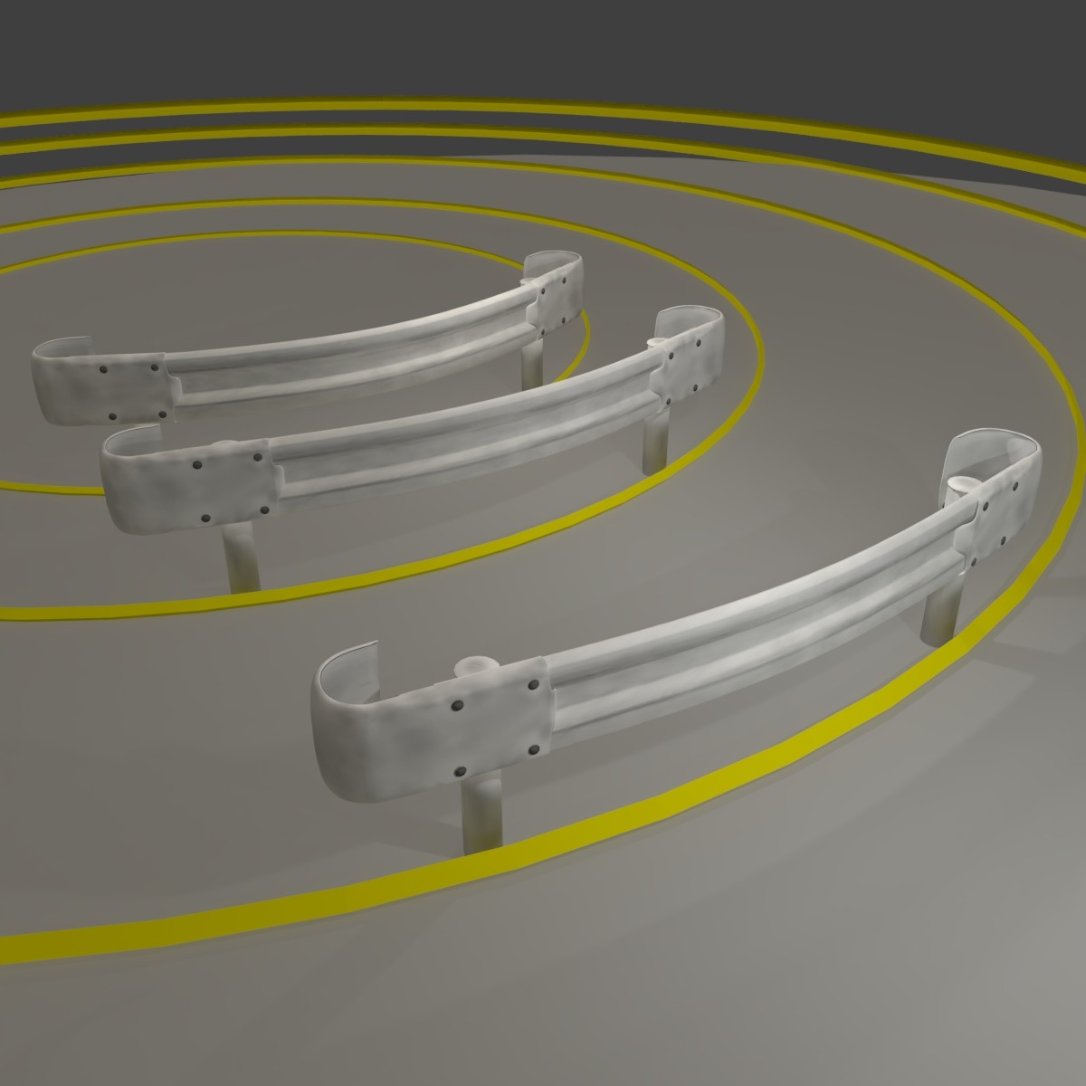 Lyo Ohmi - Guardrail curved and dirty in Japan