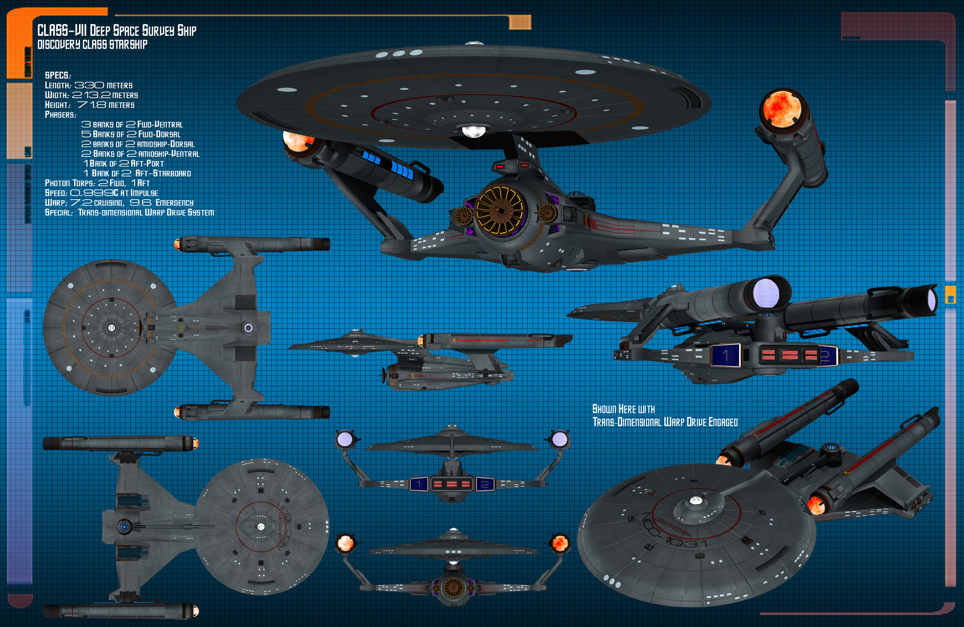 Kodai Okuda - USS Discovery class Deep Space Survey Ship