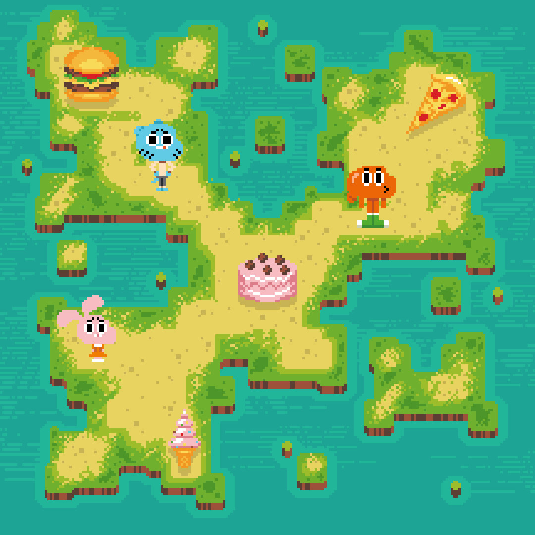 ArtStation - The Amazing World Of Gumball 8-Bit