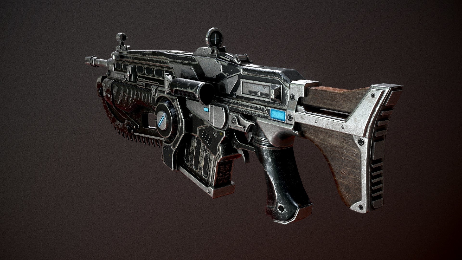 Praneeth Av - Gears of War 4 - Marcus Lancer - Fan Art