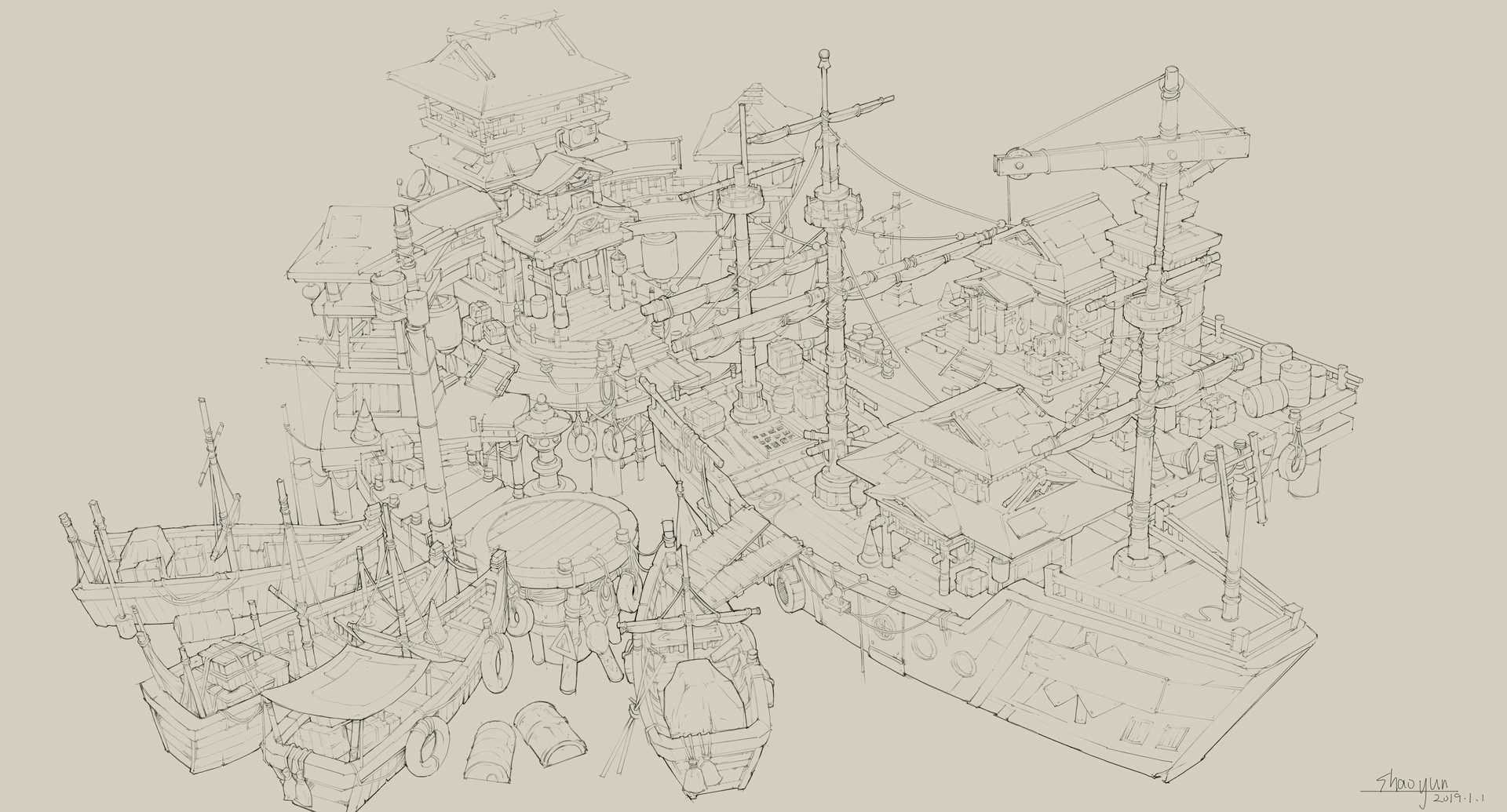 ArtStation - wharf