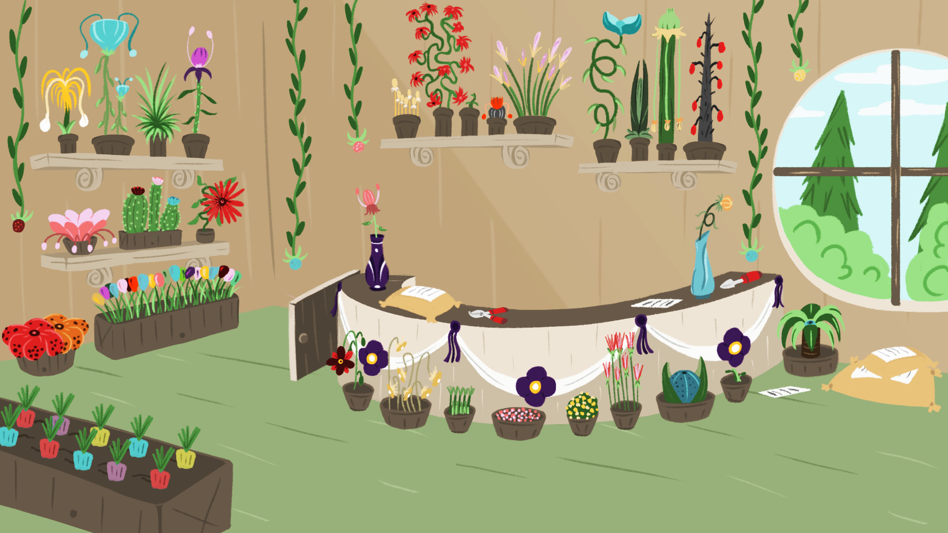 ArtStation - Florist Background