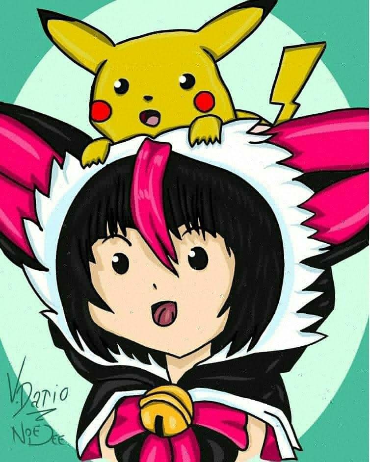 ArtStation - Ruby and pikachu amazed meme