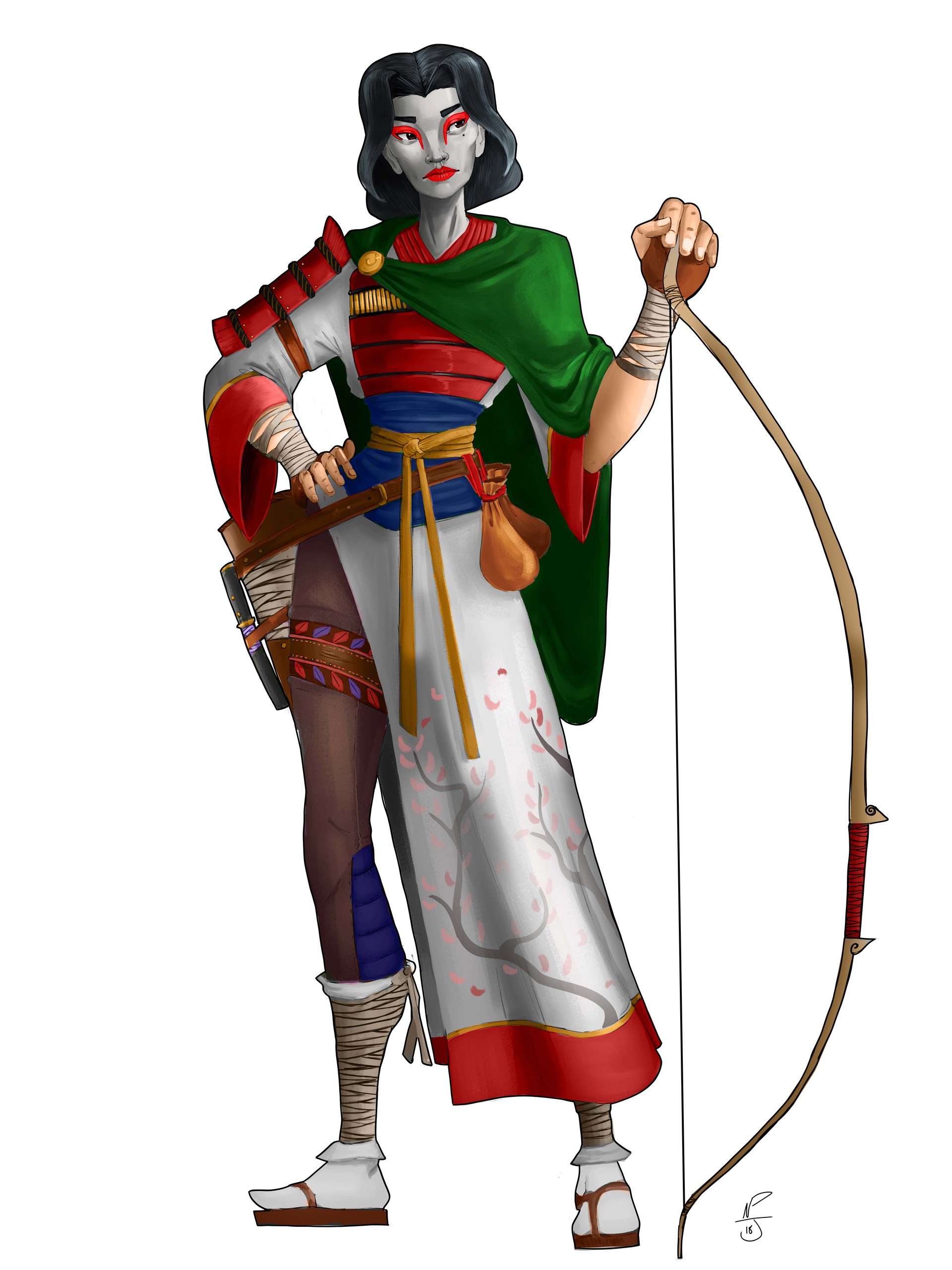 ArtStation - Female samurai redesign