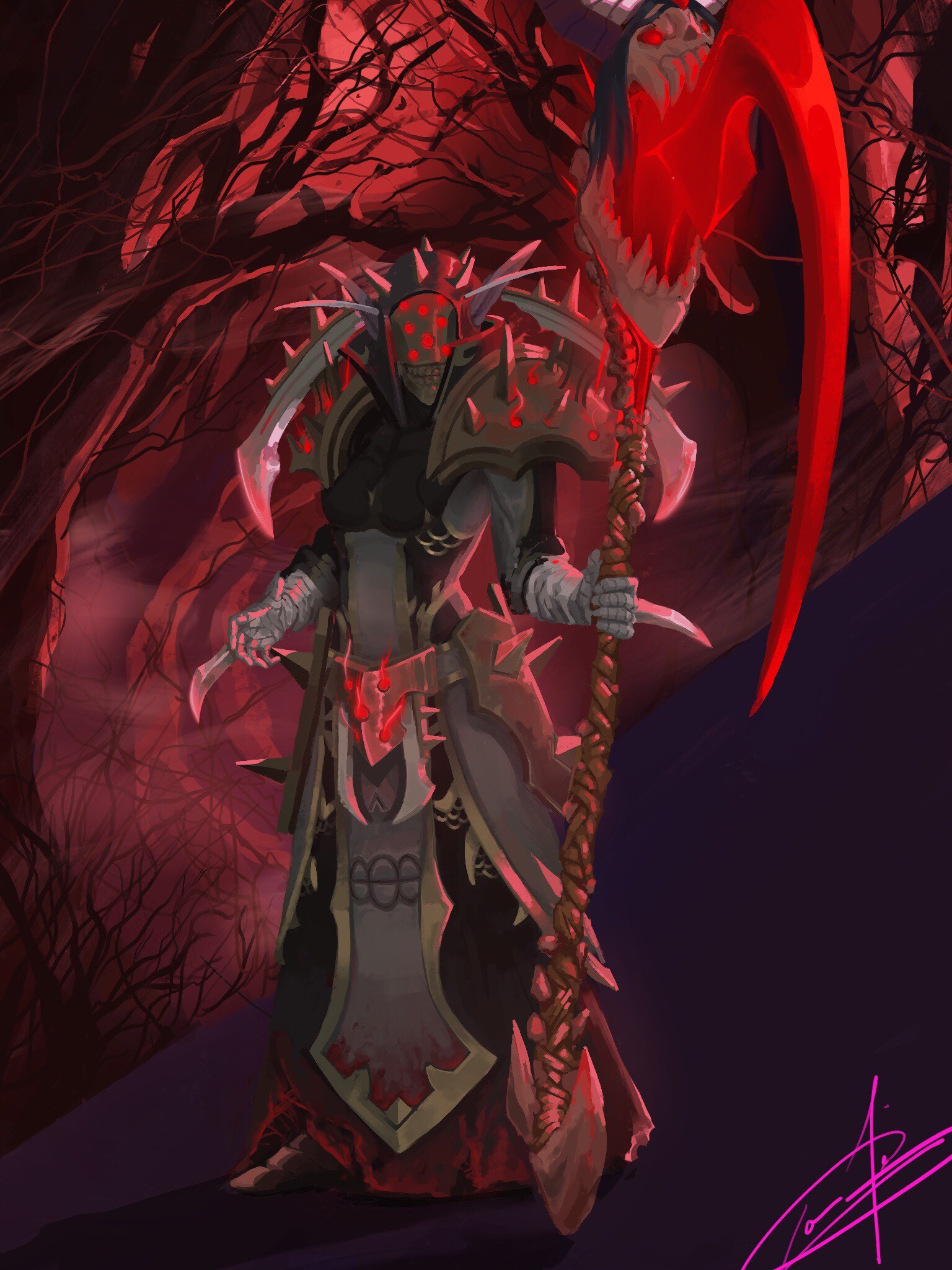 ArtStation - Nightborne Warlock