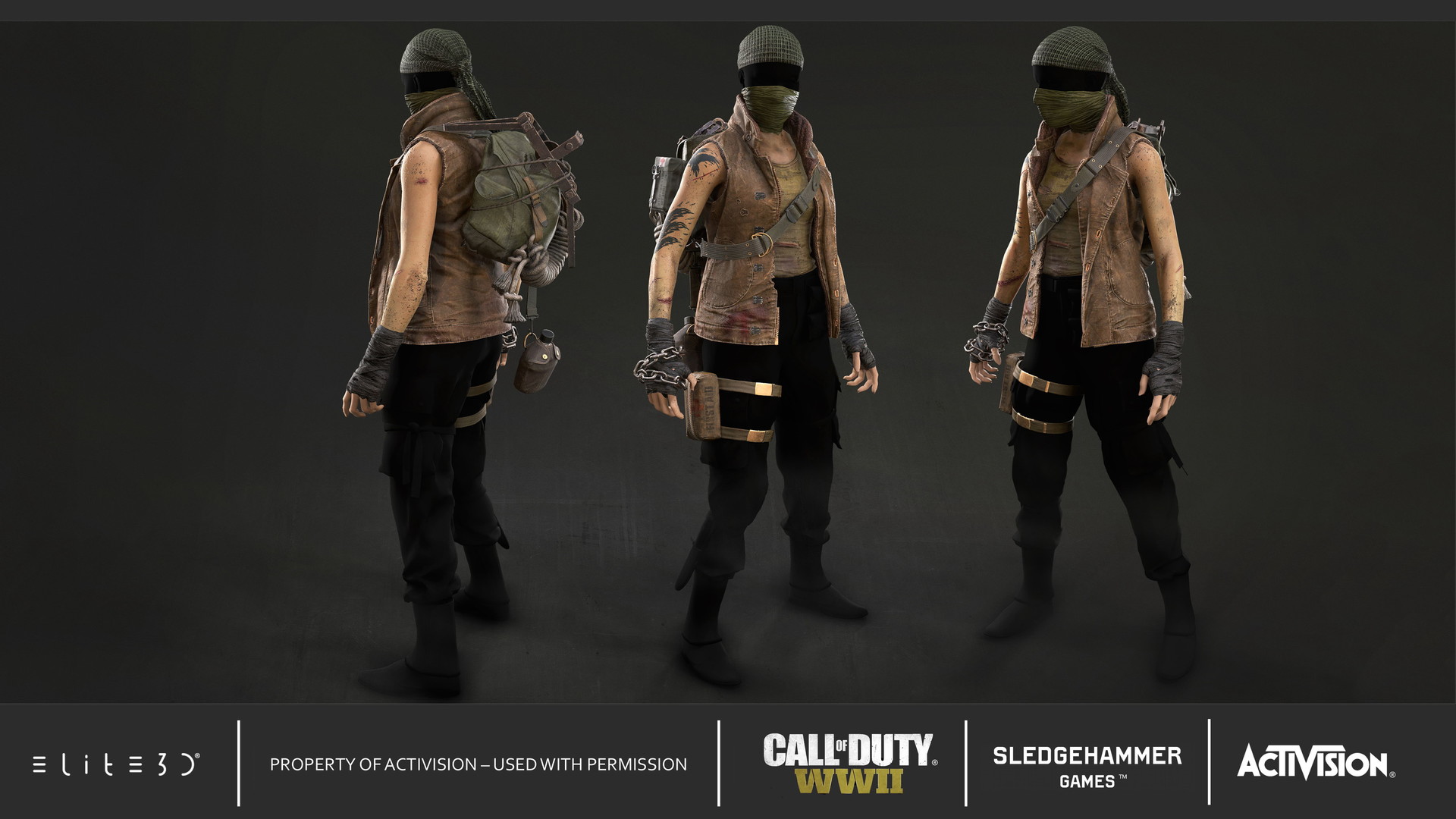 elite3d studio - Call of Duty: World War II Zombie Mode Characters Round 2