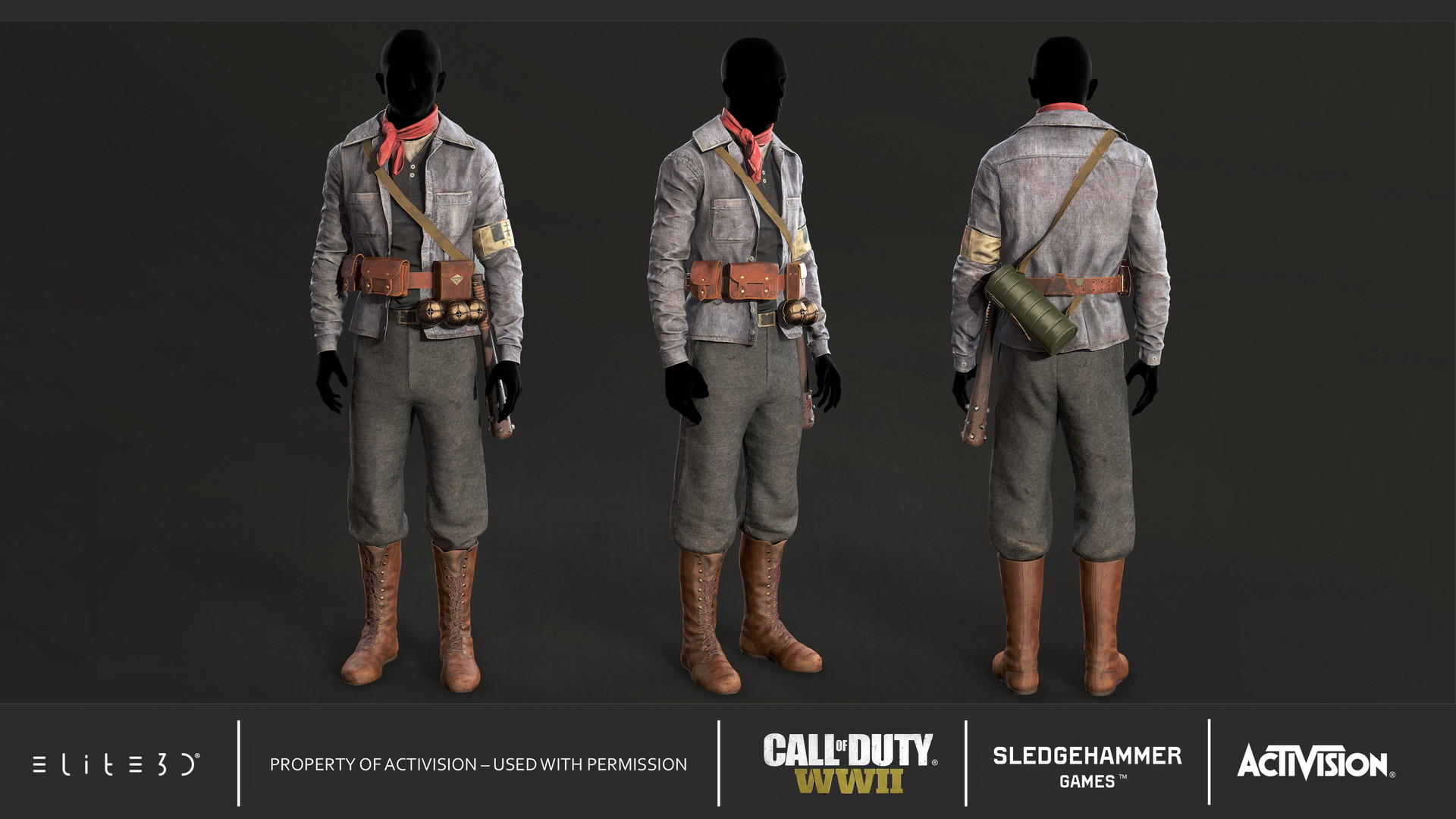 elite3d studio - Call of Duty: World War II Zombie Mode Characters Round 2