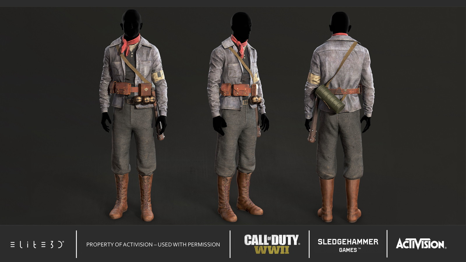 elite3d studio - Call of Duty: World War II Zombie Mode Characters Round 2