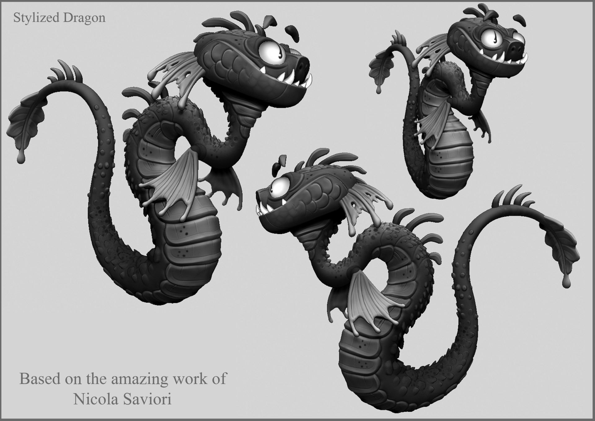 ArtStation - Stylized Dragon