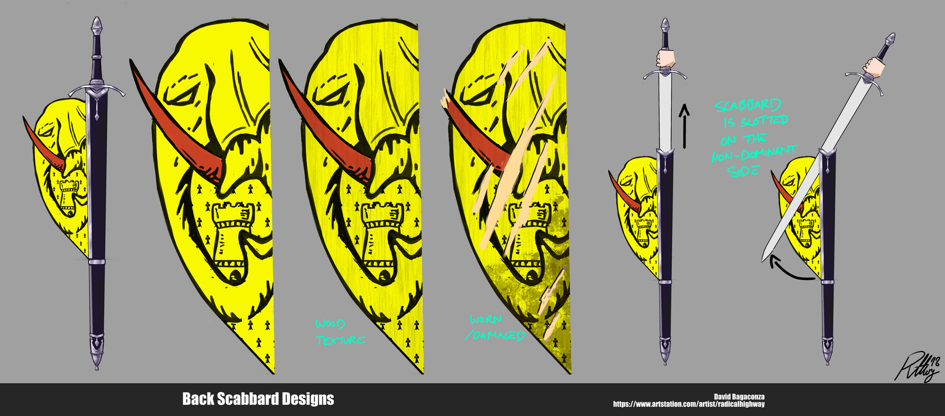 ArtStation - Back Scabbard Concept