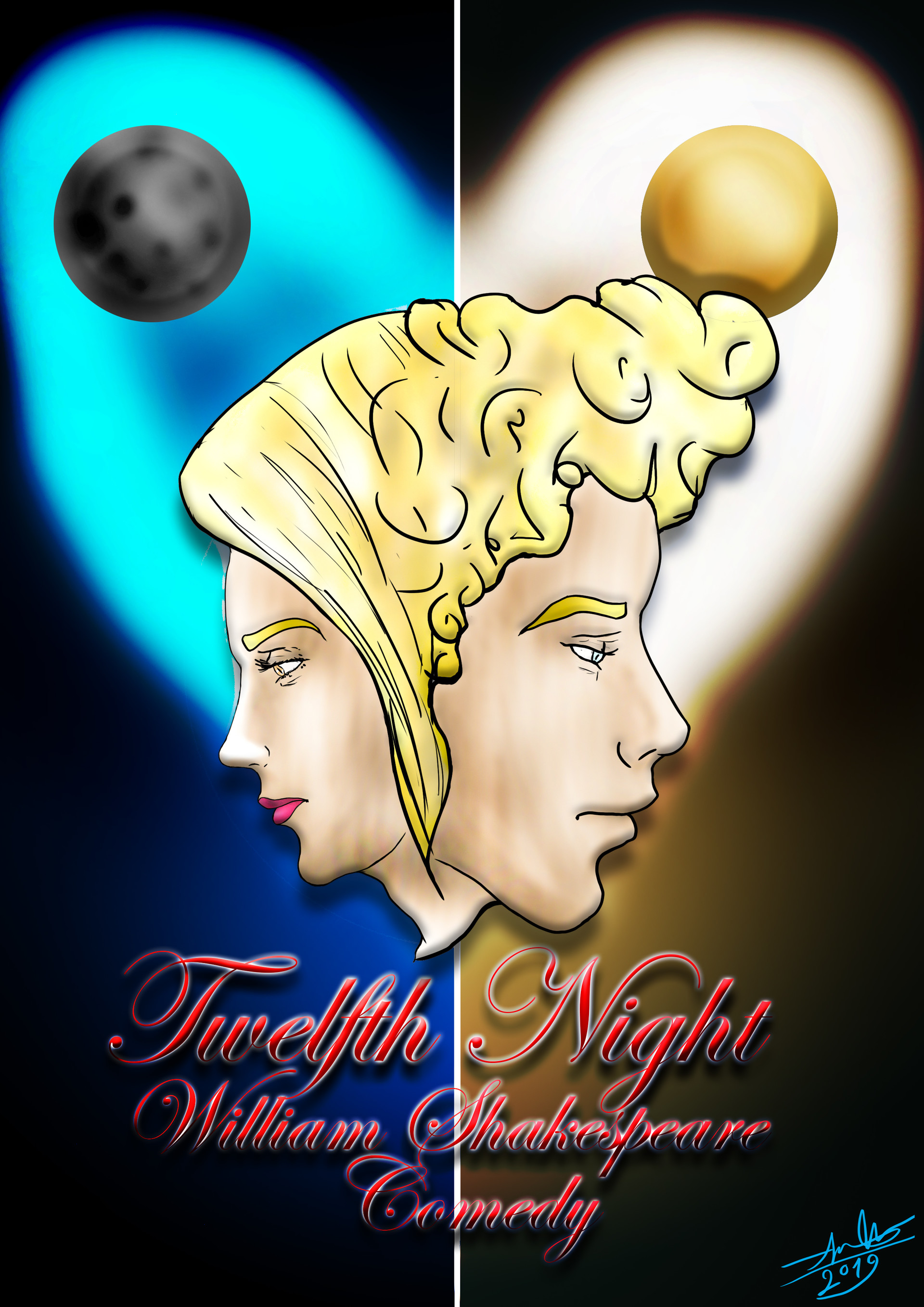 ArtStation - twelfth night William Shakespeare poster