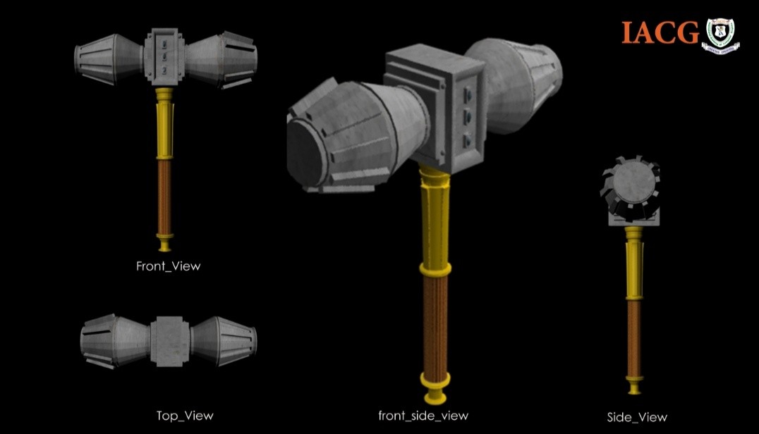ArtStation - A snap of Designed hammer modeling