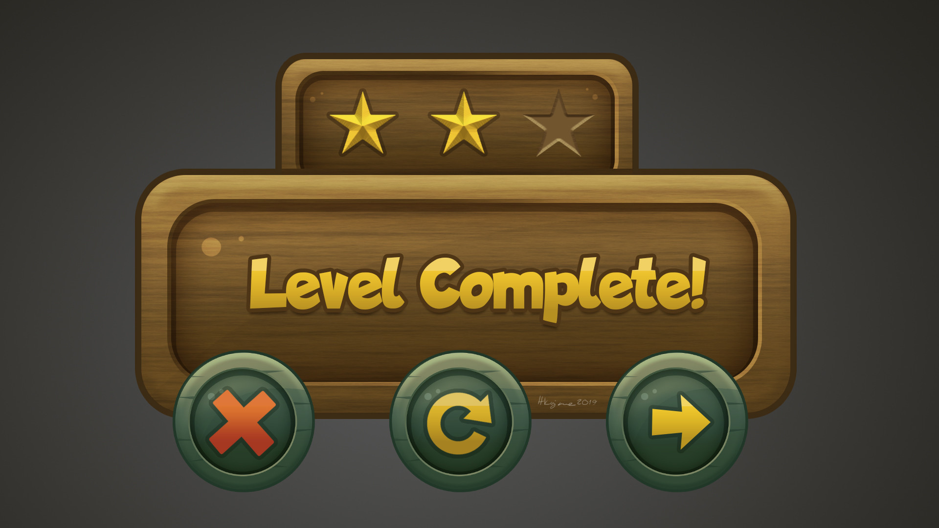 ArtStation - UI - Level Complete