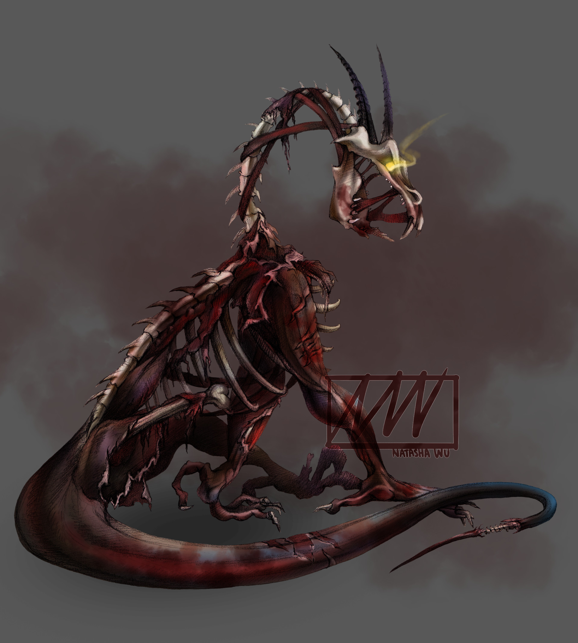 ArtStation - Concept Art: Dragon Zombie