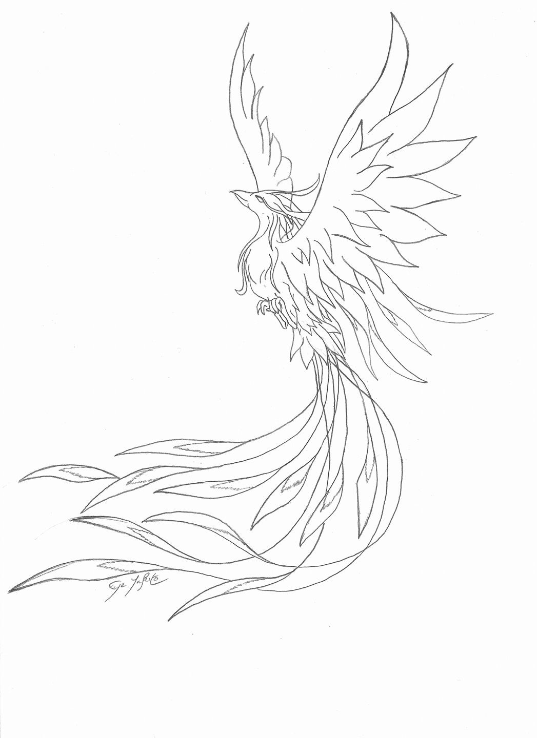 Fye Yukito - Phoenix tattoo