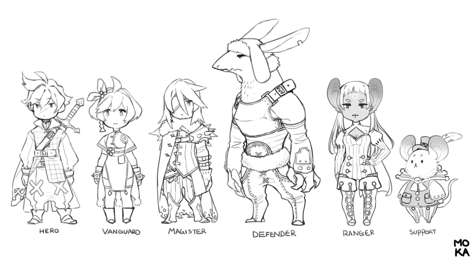 ArtStation - Original Characters: Chibi RPG sketches