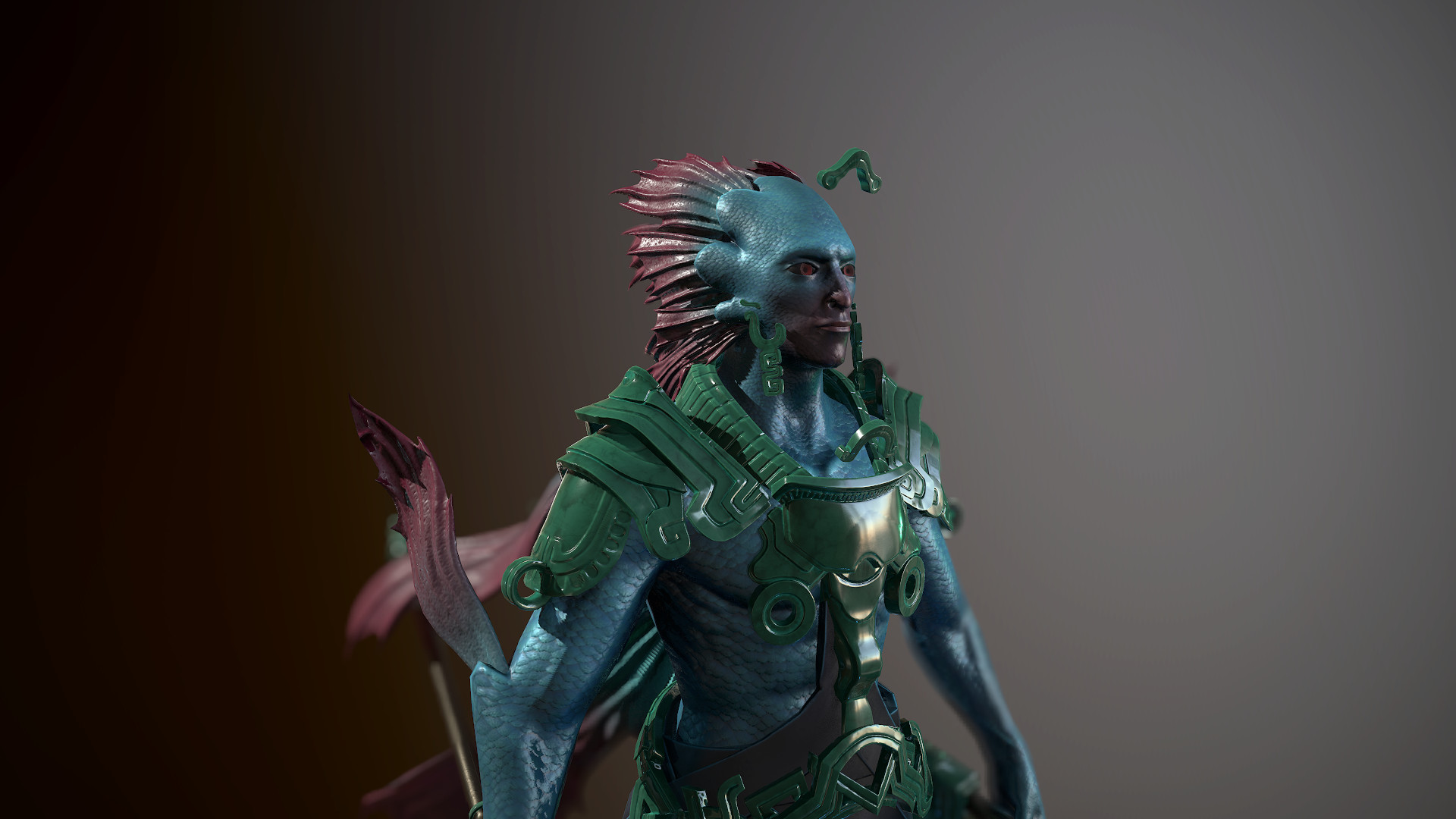 Johnny Le - Kumena, Tyrant of Orazca - MTG Fan Art