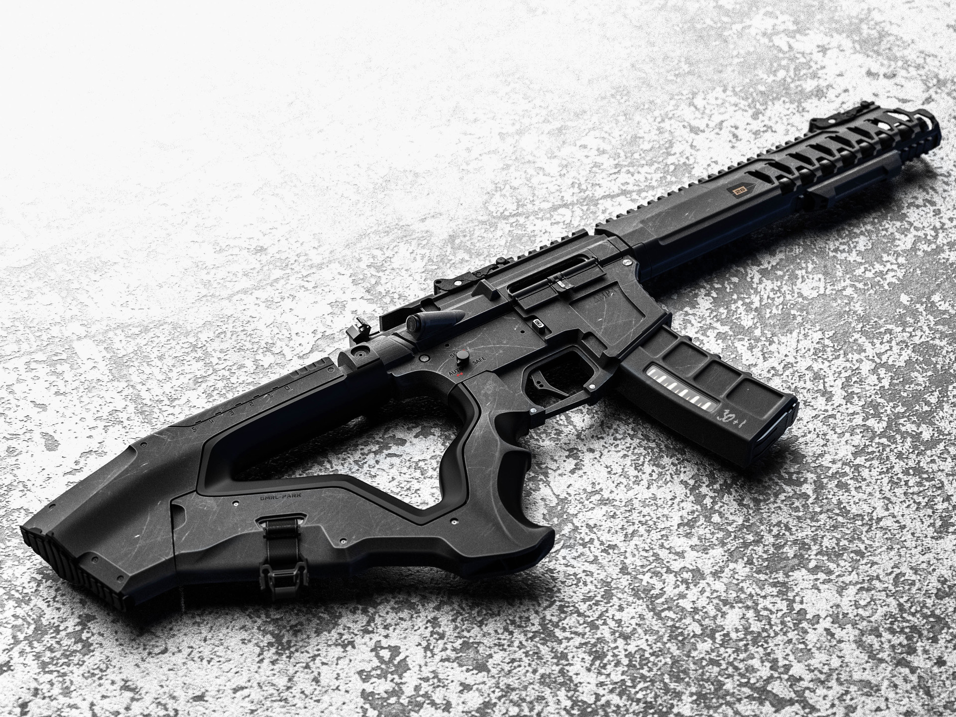 Tuna Tolga Gülşen - Ar-15 Redesign - Custom Stock