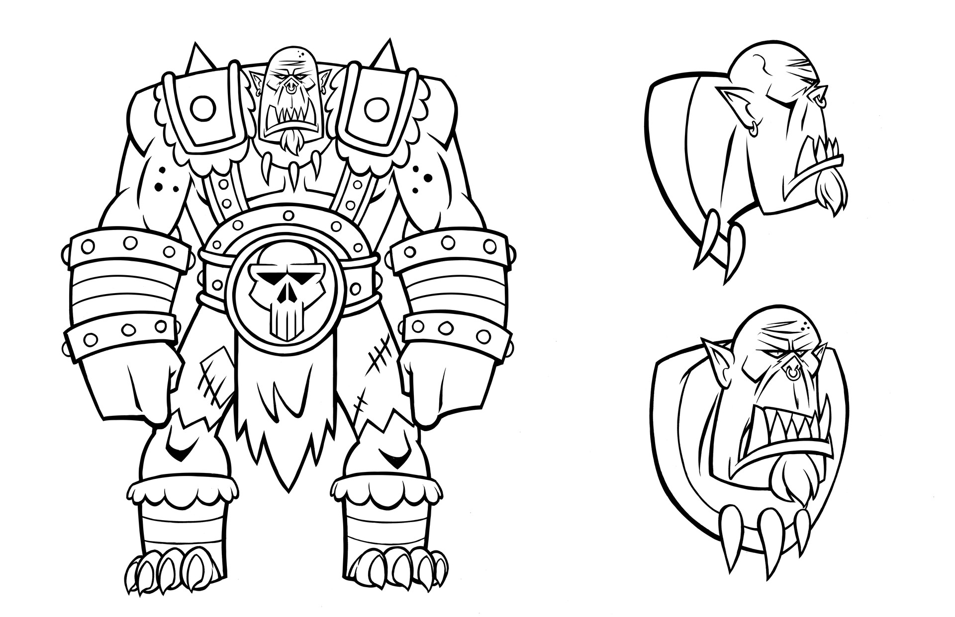 orc coloring pages