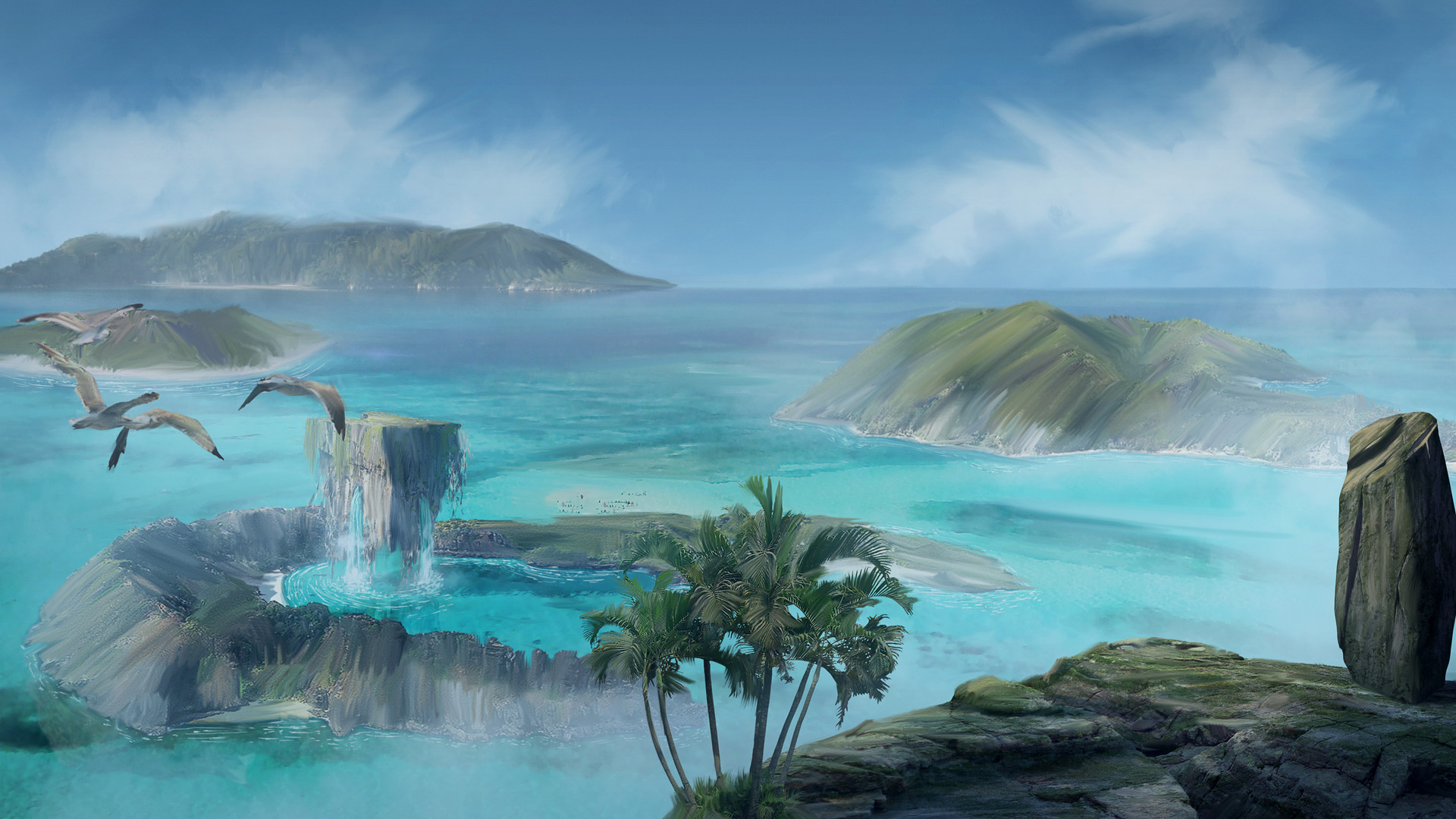 Magic The Gathering Island Art