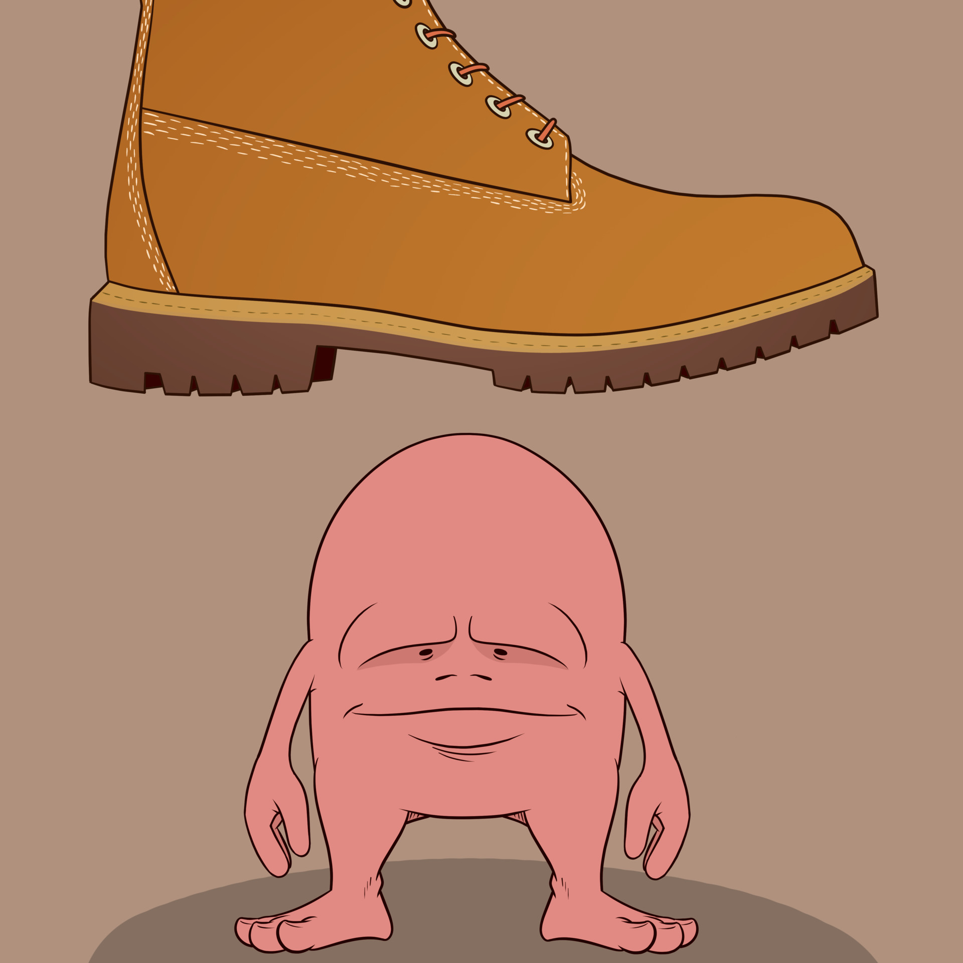 ArtStation - Lil' man bout to get stomped on