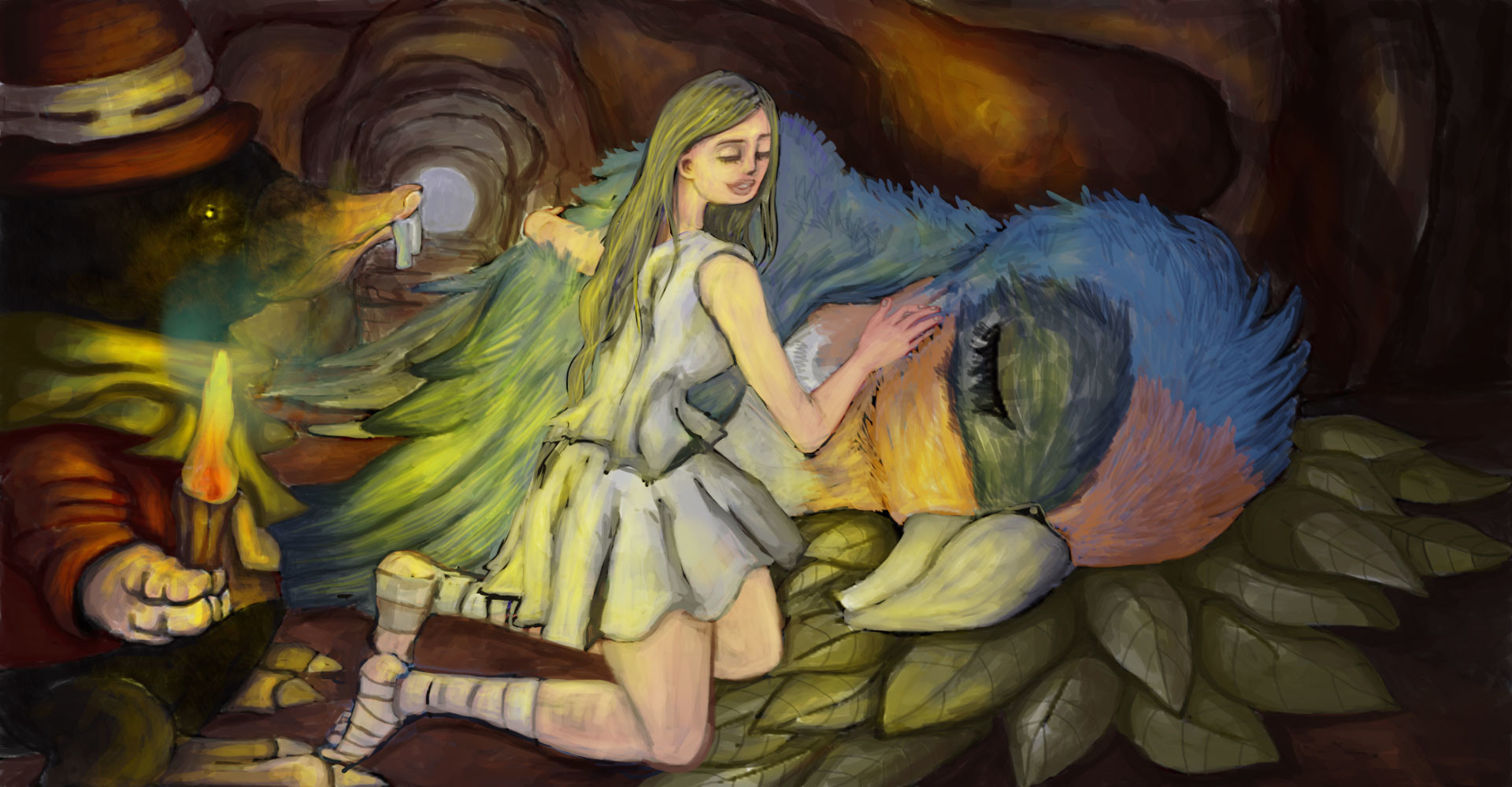 ArtStation - SCENE 3: THE MOLE AND THE BIRD / KEYFRAME THUMBELINA