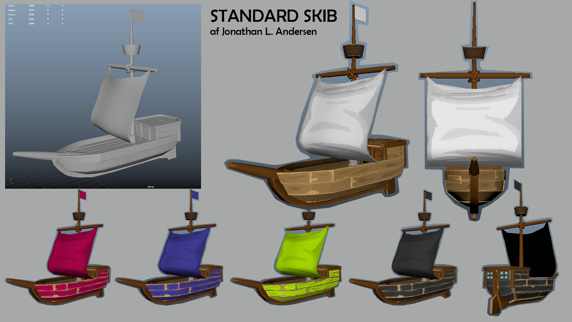 ArtStation - Default ship (standard skib)