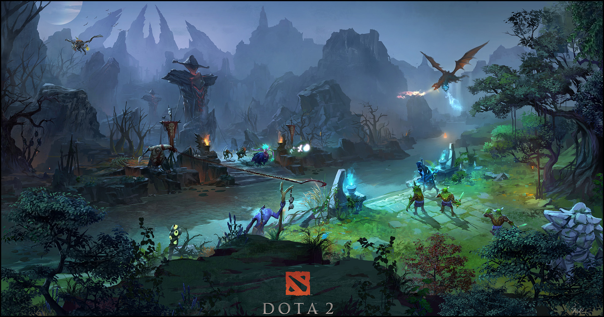ArtStation - DOTA2 River