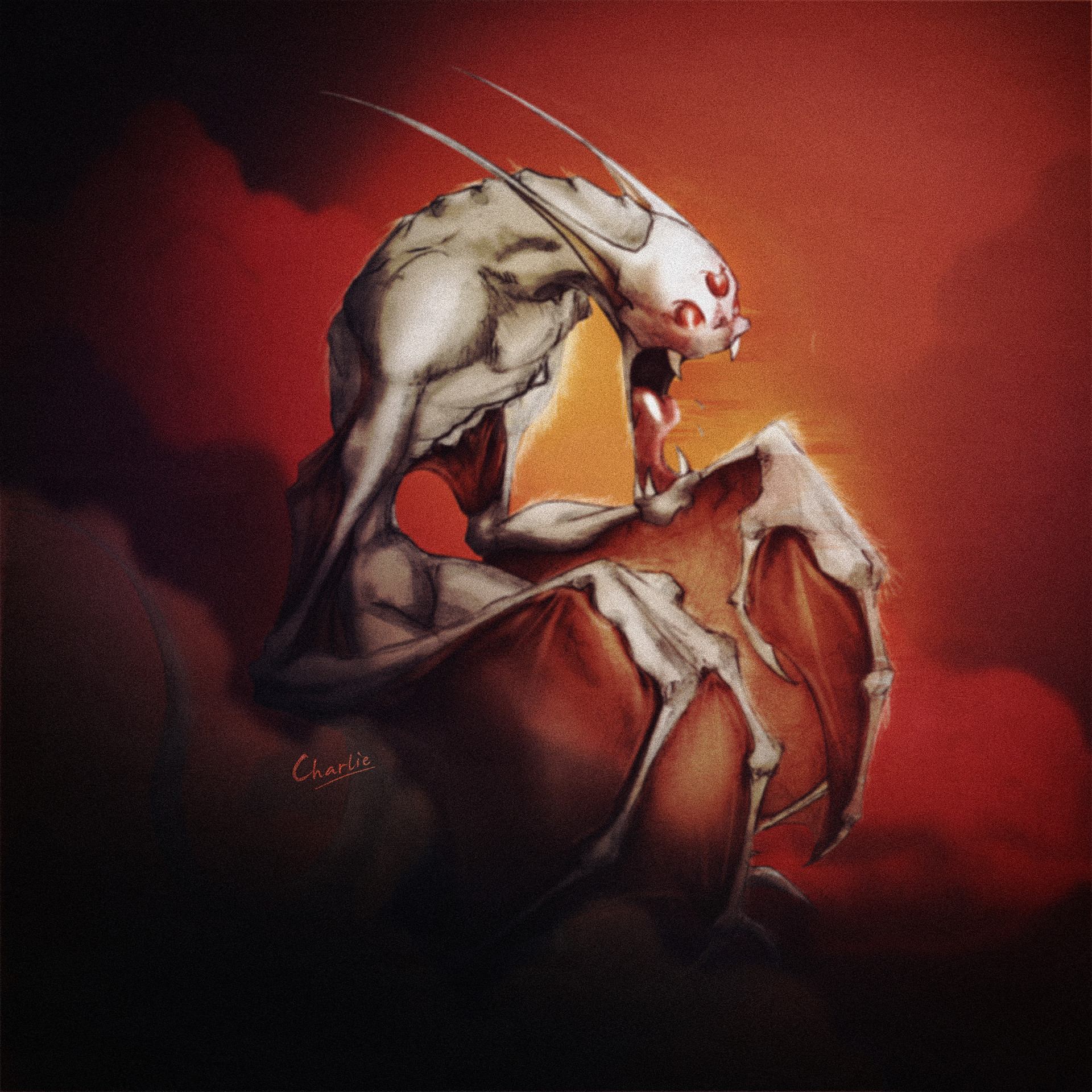 ArtStation - Fangs, from "Mental Institution for Fantastic Creatures"