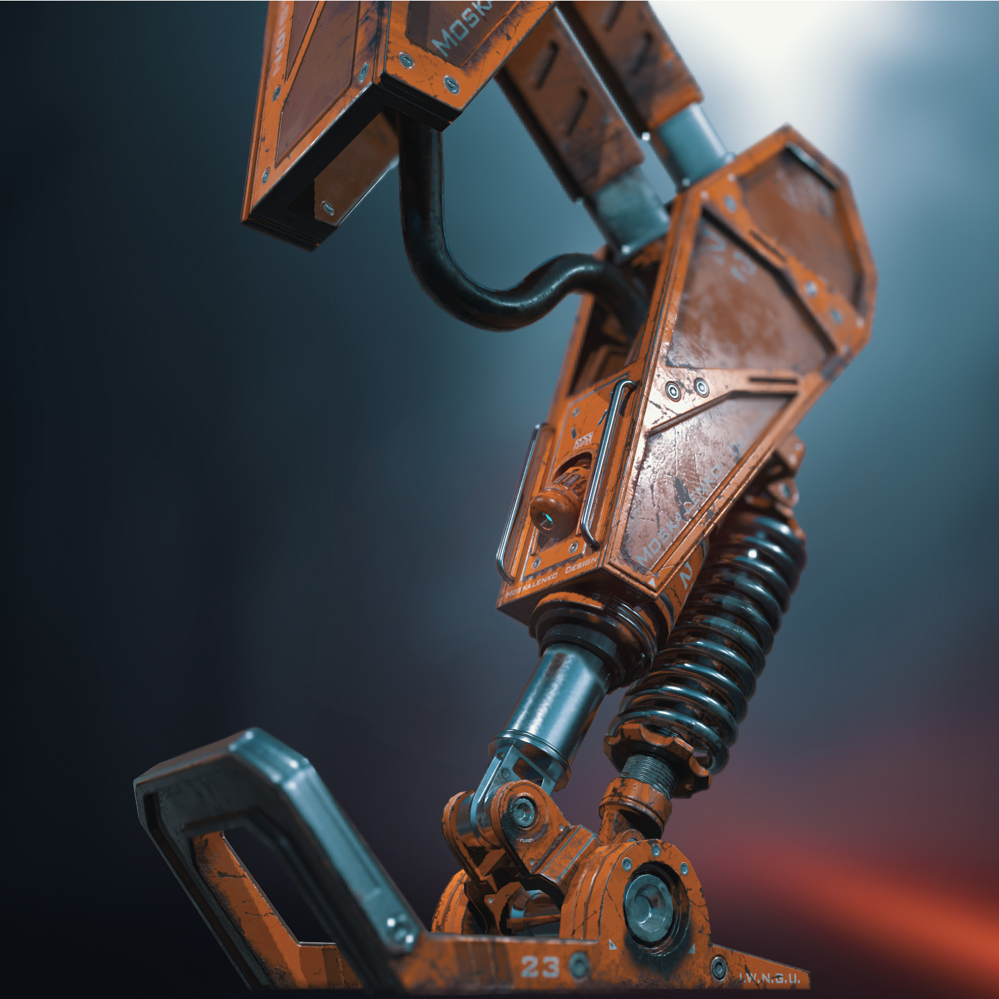 ArtStation - Mecha's leg