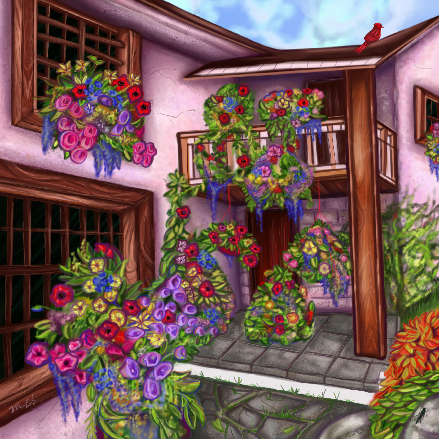 ArtStation - Painting of a Beautiful Home