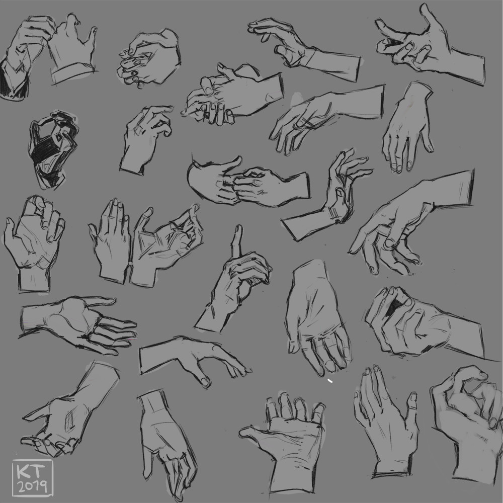 ArtStation - various hands