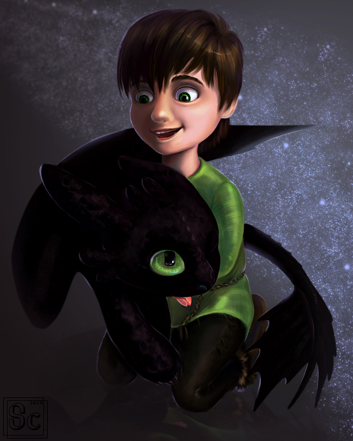 ArtStation - Hiccup and Toothless