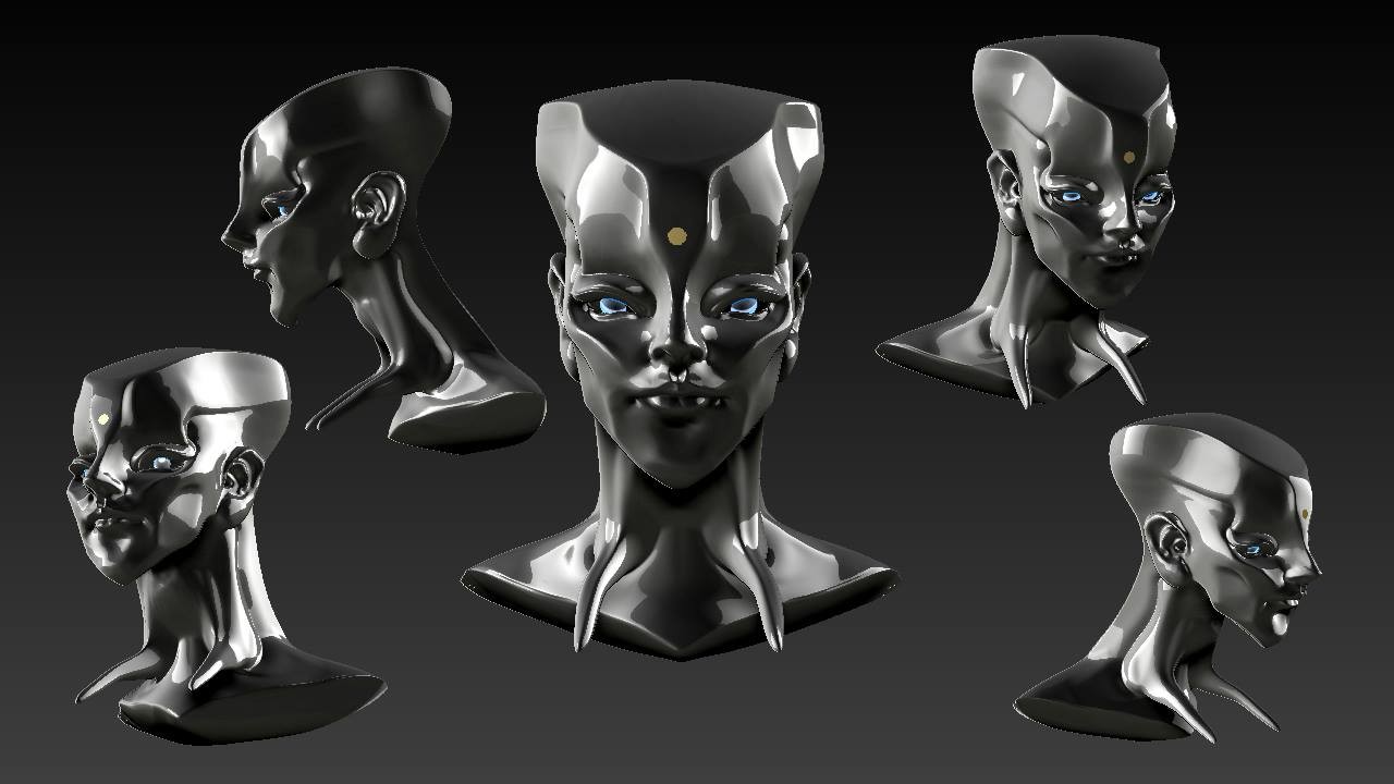 ArtStation - Creepy Queen bust