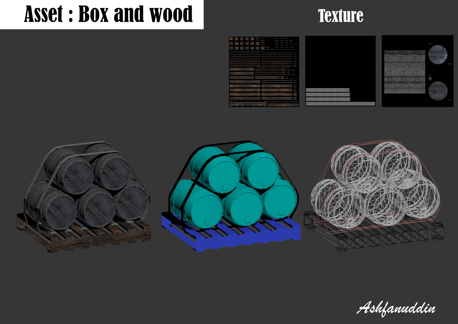 ArtStation - Barrel with texture